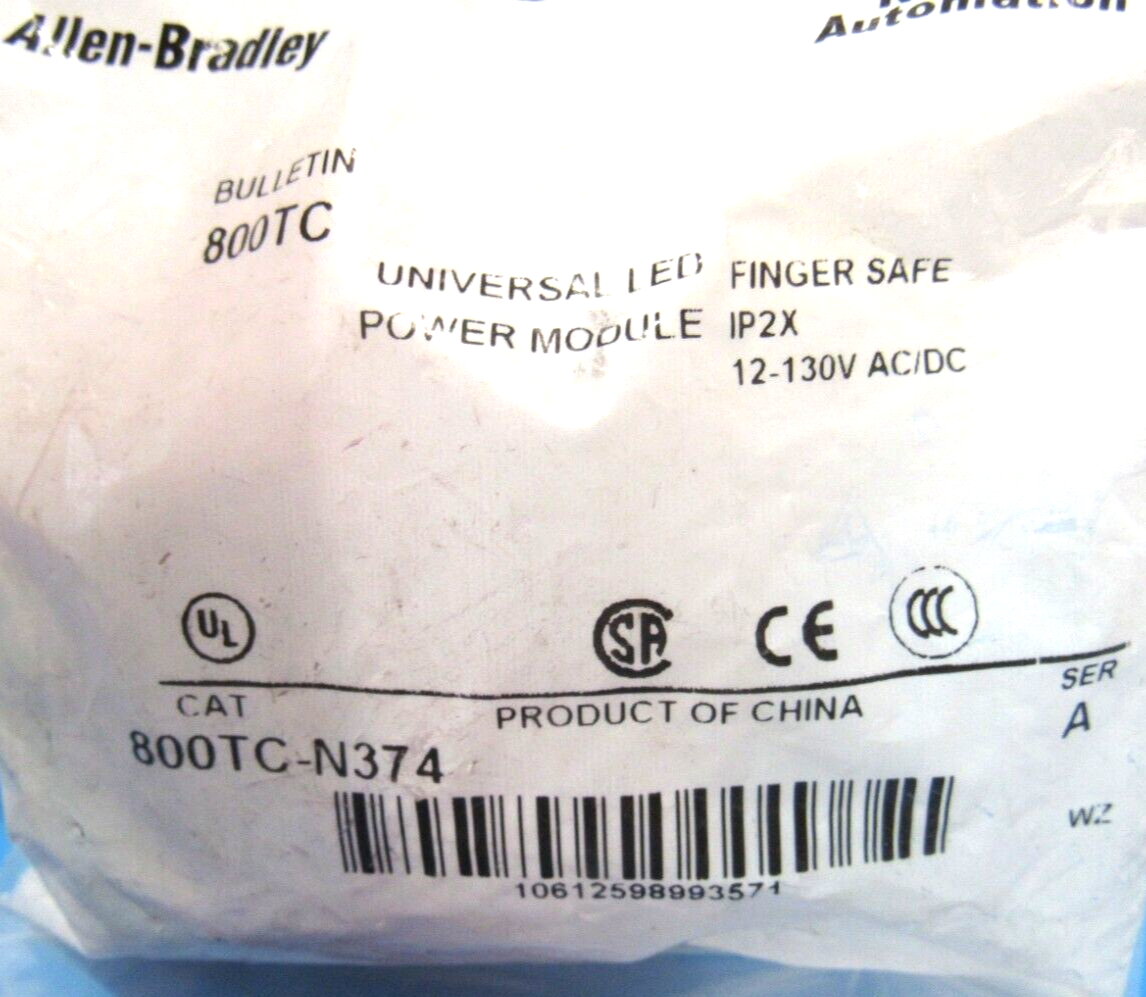ALLEN BRADLEY 800TC-N374 UNIVERSAL LED MODULE 800TCN374 NEW SURPLUS ...