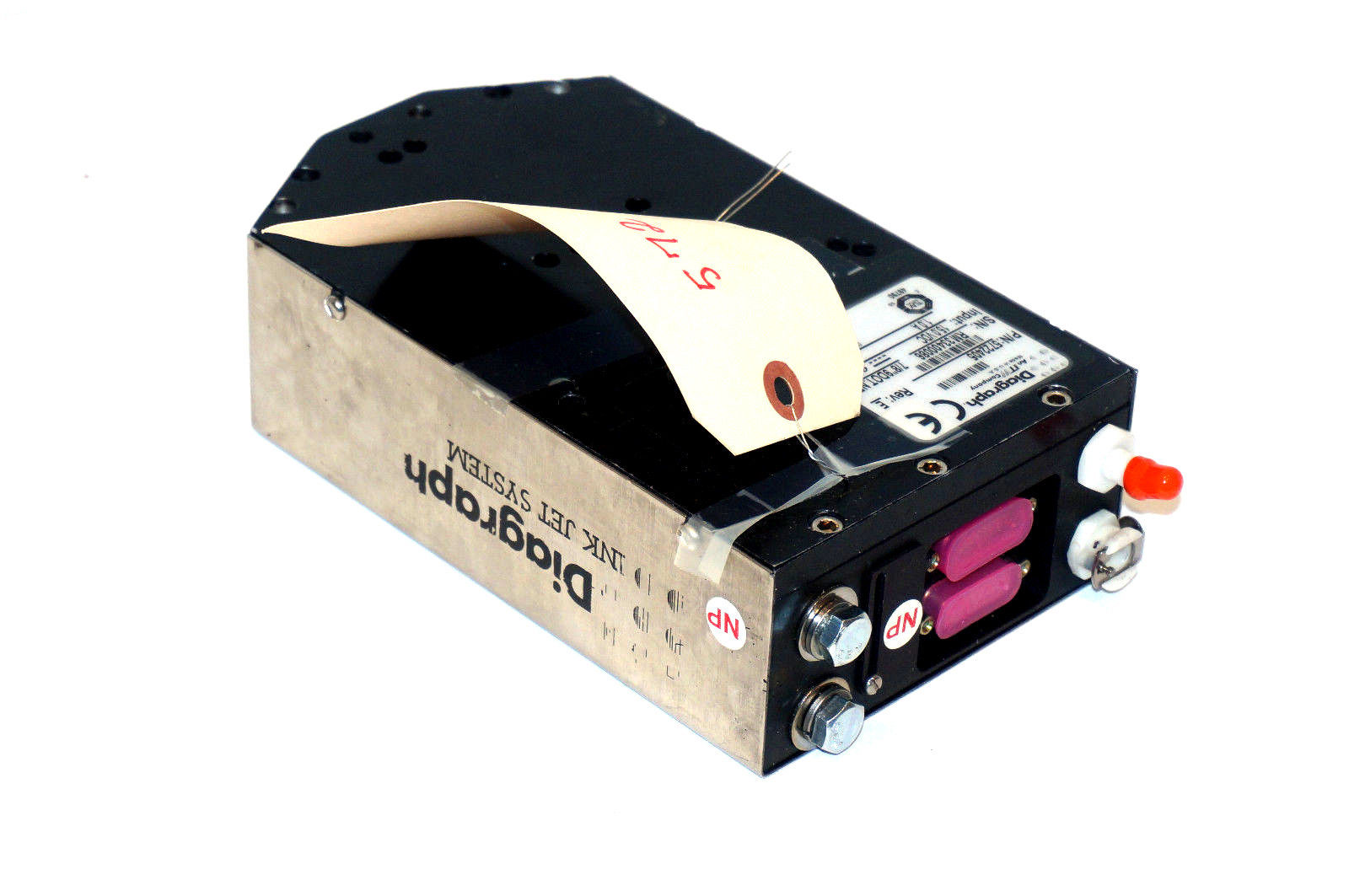 DIAGRAPH 5722405 REV, E INK JET SYSTEM PRINT HEAD 15.0, VDC 1.0, A ...