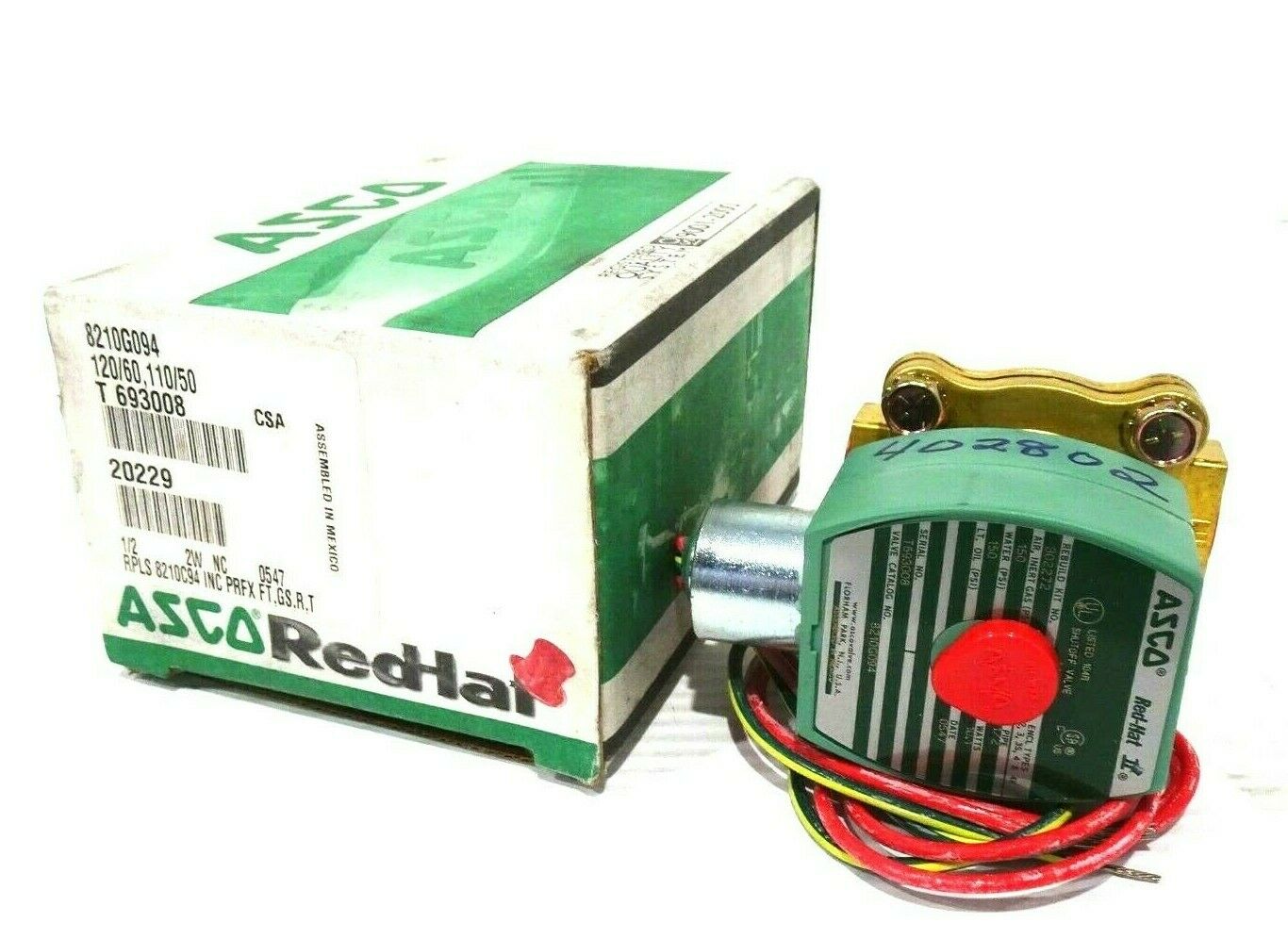 NEW ASCO 8210G094 SOLENOID VALVE 120/60 110/50 - SB Industrial Supply, Inc.