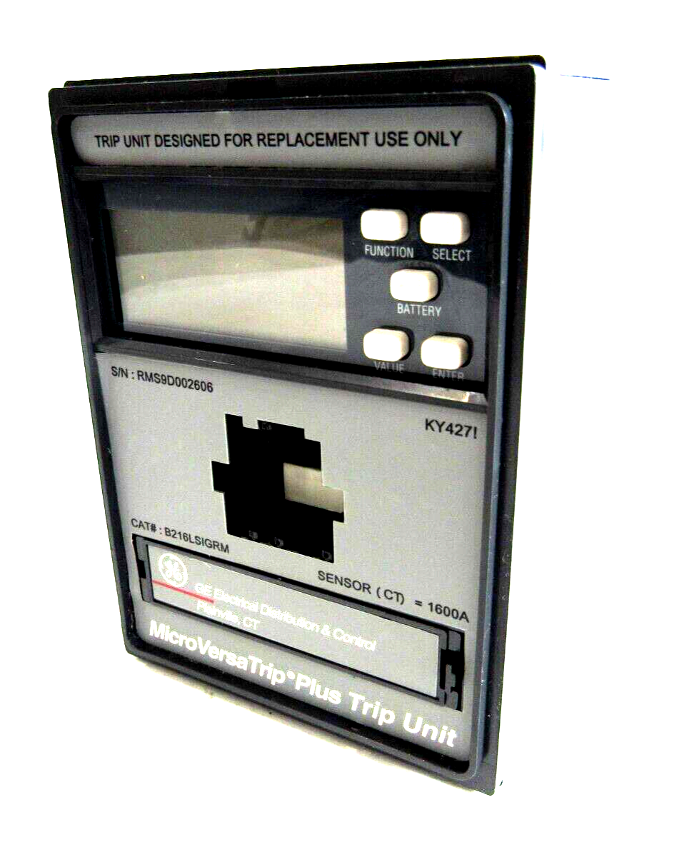 NEW GENERAL ELECTRIC B216LSIGRM TRIP UNIT 1600A RMS9D - SB Industrial ...