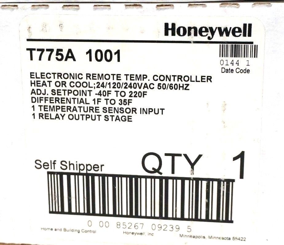NEW HONEYWELL T775A-1001 TEMPERATURE CONTROLLER T775A1001 - SB ...