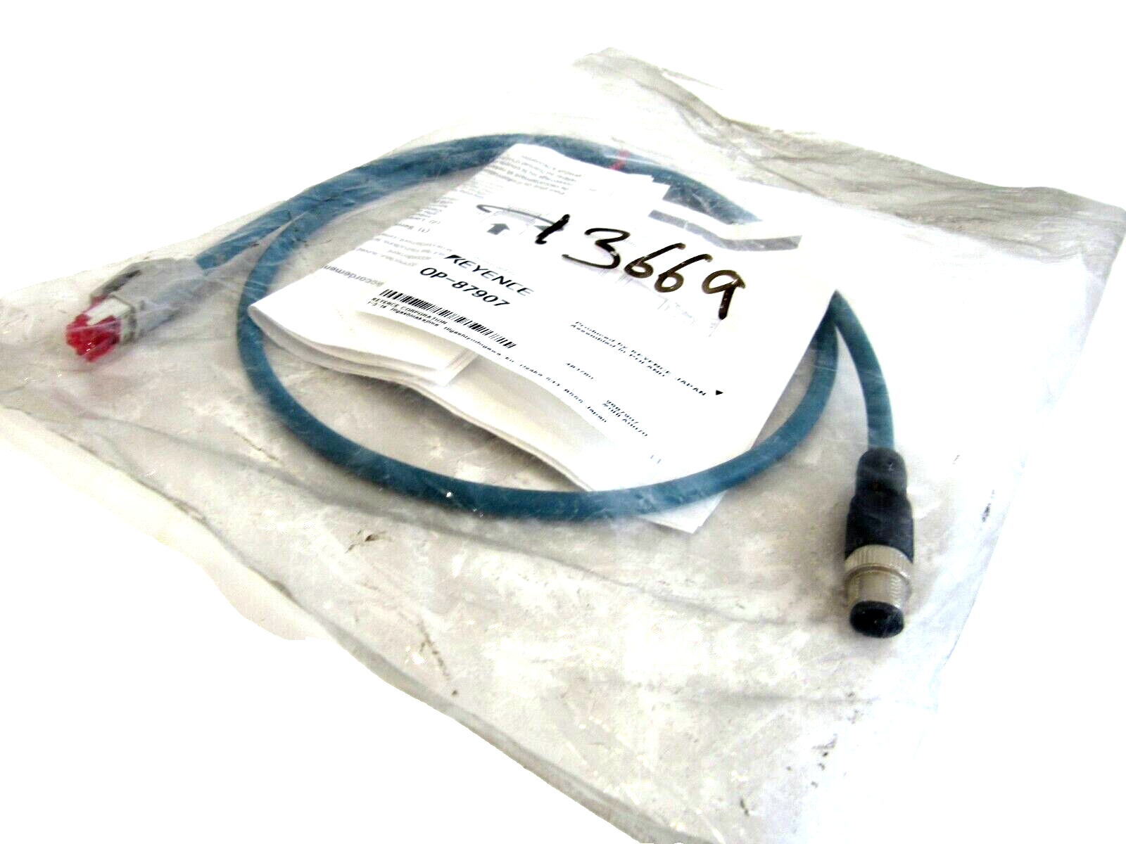 NEW KEYENCE OP-87907 ETHERNET CABLE OP87907 - SB Industrial Supply, Inc.
