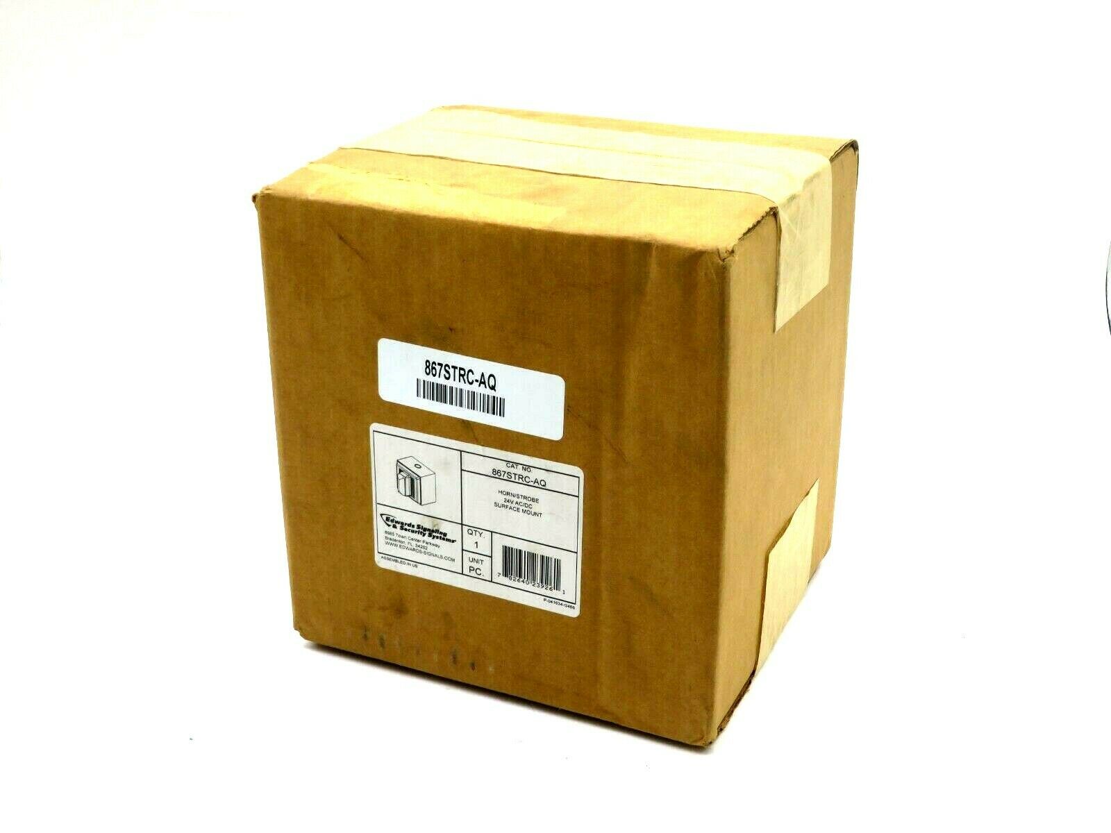NEW SEALED EDWARDS SIGNALING 867STRC-AQ HORN/STROBE LIGHT 867STRCAQ ...