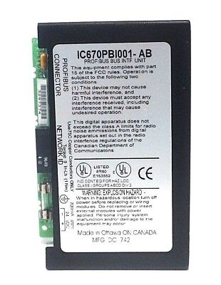 USED GE FANUC IC670PBI001-AB PROFIBUS INTERFACE UNIT IC670PBI001AB - SB ...