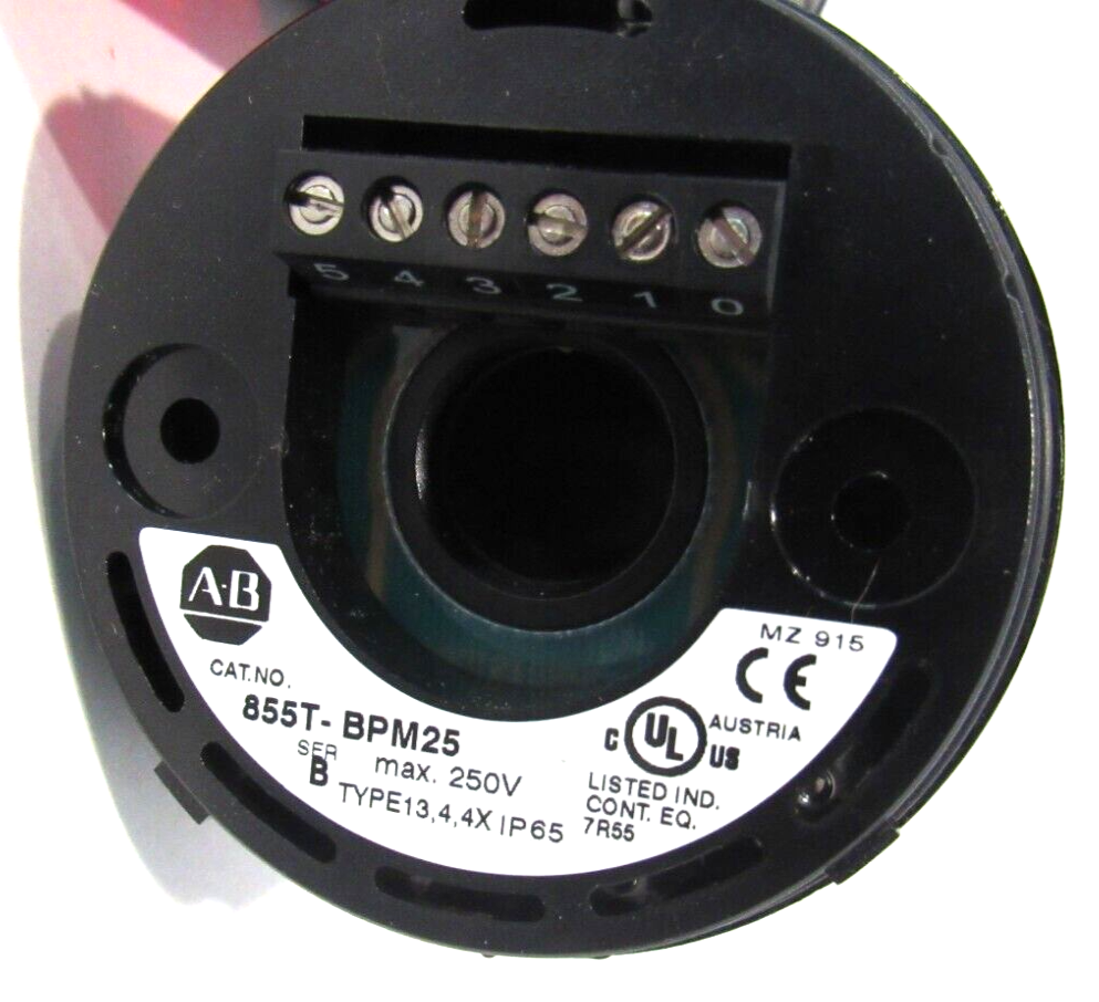 NEW ALLEN BRADLEY 855T-BPM25 MOUNTING BASE W/ 855T-B24DD4 STACK LIGHT ...