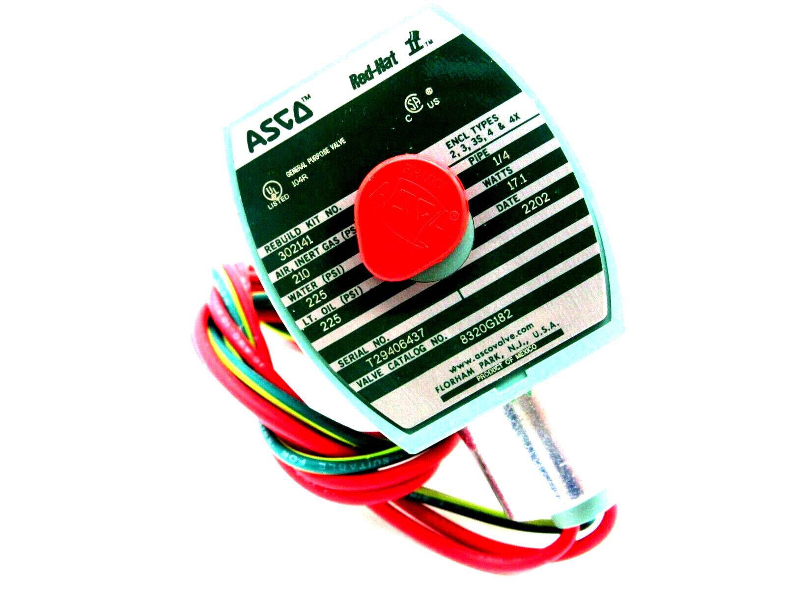 NEW ASCO 8320G182 SOLENOID VALVE - SB Industrial Supply, Inc.