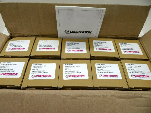 NEW BOX OF 10 CHESTERTON 084492 635 SXC GREASE LUBRICUP VG MINI 120ML ...