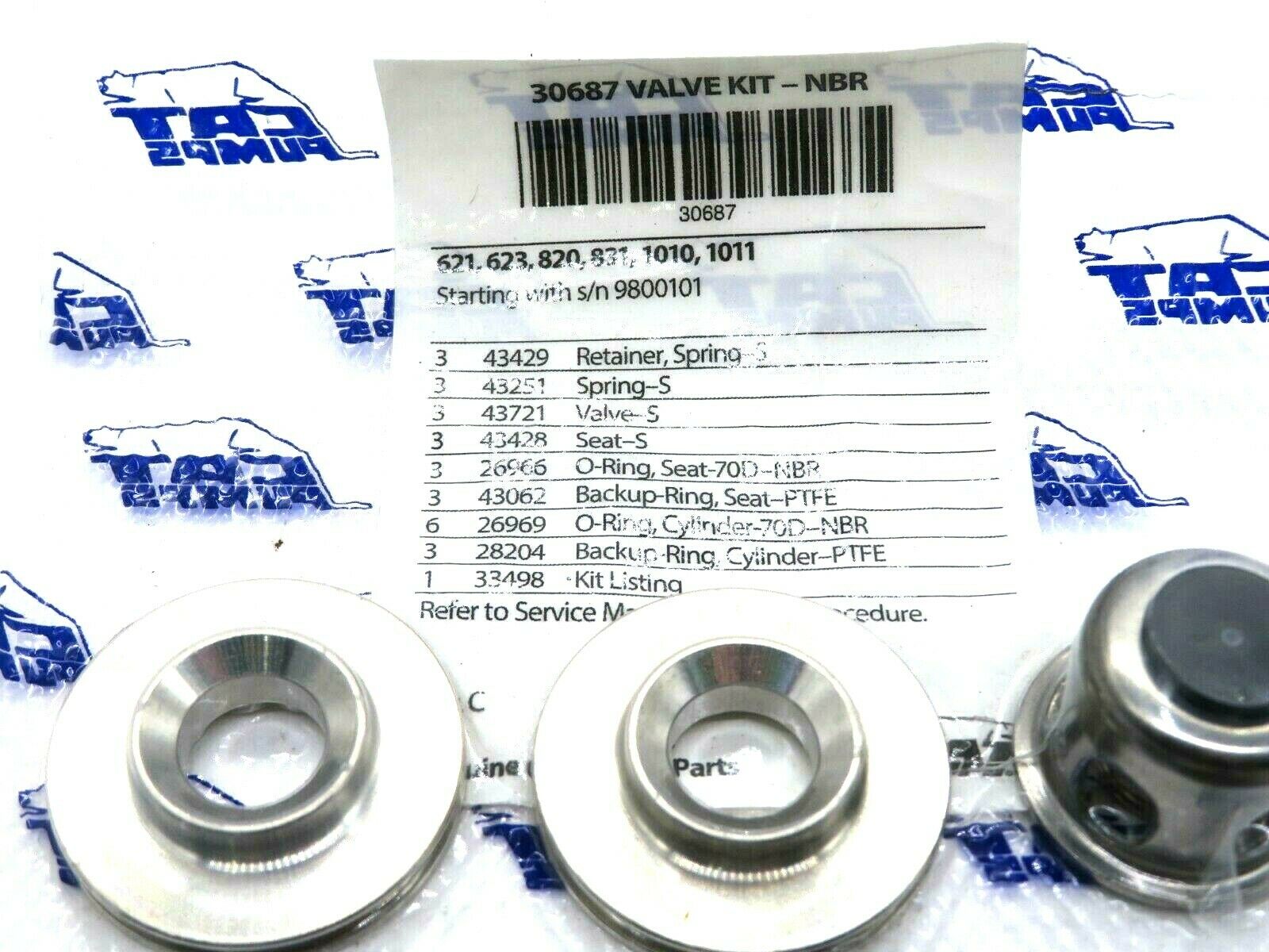 NEW CAT PUMPS 30687 VALVE KIT - SB Industrial Supply, Inc.