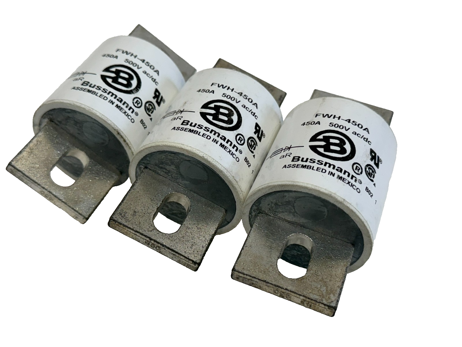 NEW LOT OF 3 BUSSMANN FWH-450A FUSES 450A 500V FWH450A - SB Industrial ...