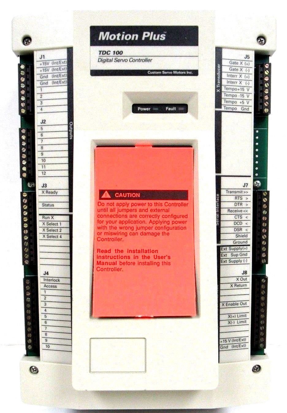 NEW MOTION PLUS TDC-100 DIGITAL SERVO CONTROLLER 429577-96 TDC100 - SB ...