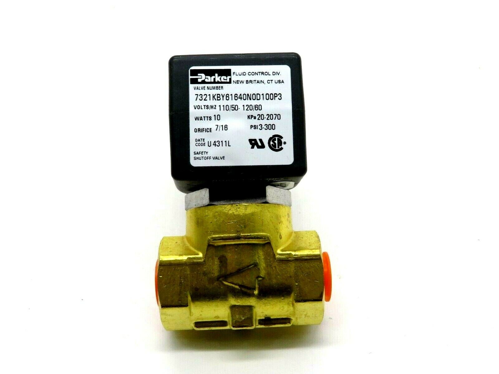 NEW PARKER 7321KBY61640N0D100P3 SAFETY SHUT OFF VALVE - SB Industrial ...