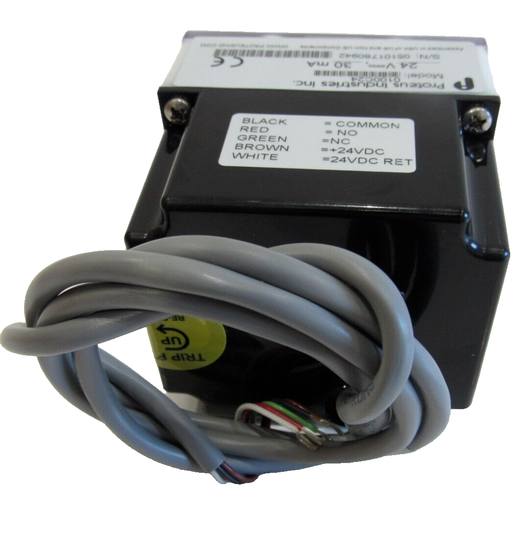 NEW PROTEUS INDUSTRIES INC. 0100C24 FLUID FLOW SWITCH 24V 30MA - SB ...