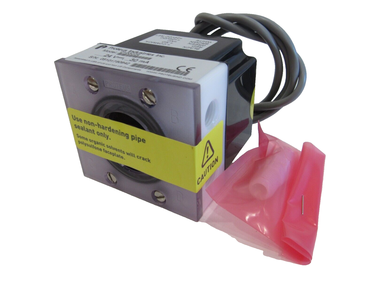 NEW PROTEUS INDUSTRIES INC. 0100C24 FLUID FLOW SWITCH 24V 30MA - SB ...