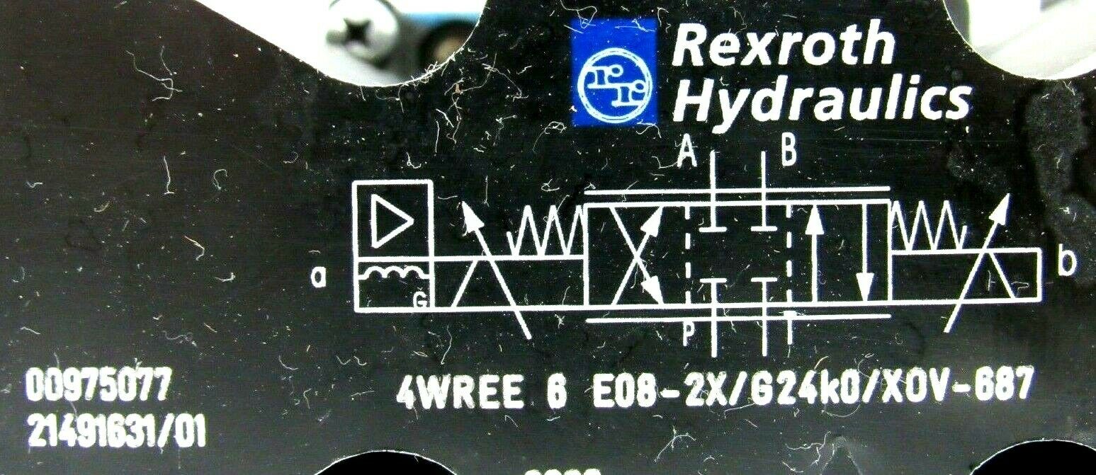 NEW REXROTH 4WREE-6-E08-2X/G24K0/X0V-687 VALVE 00975077 ...