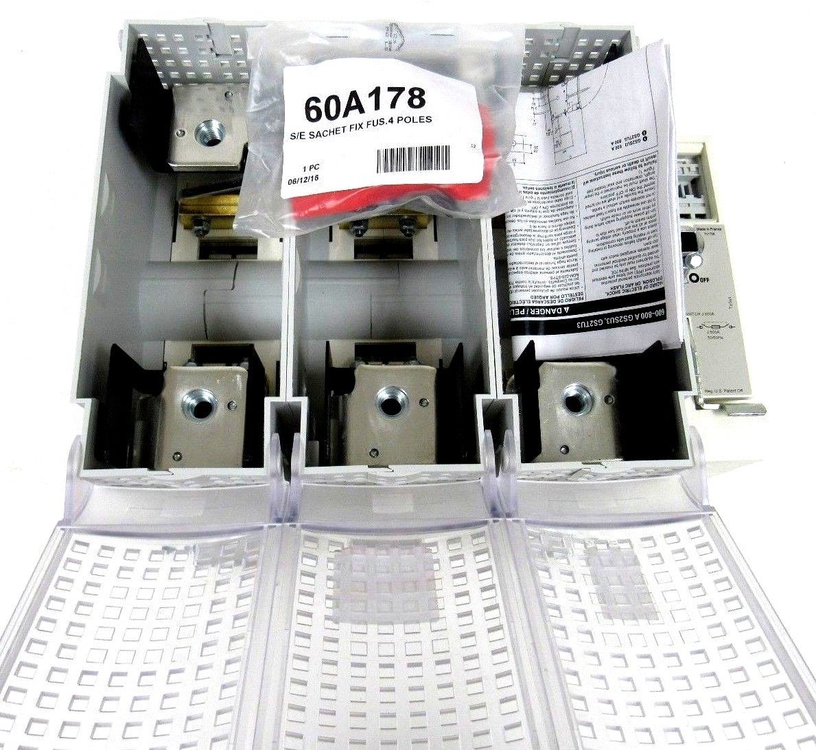 NEW SCHNEIDER ELECTRIC GS2SU3 DISCONNECT SWITCH 600A 600V - SB ...