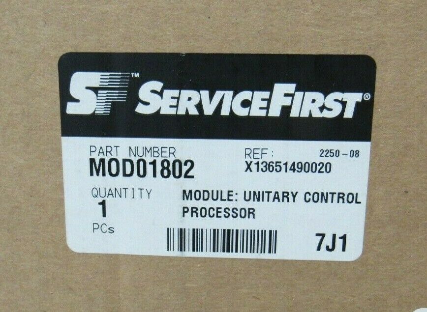 NEW SERVICE FIRST MOD01802 UNITARY CONTROL PROCESSOR - SB Industrial ...