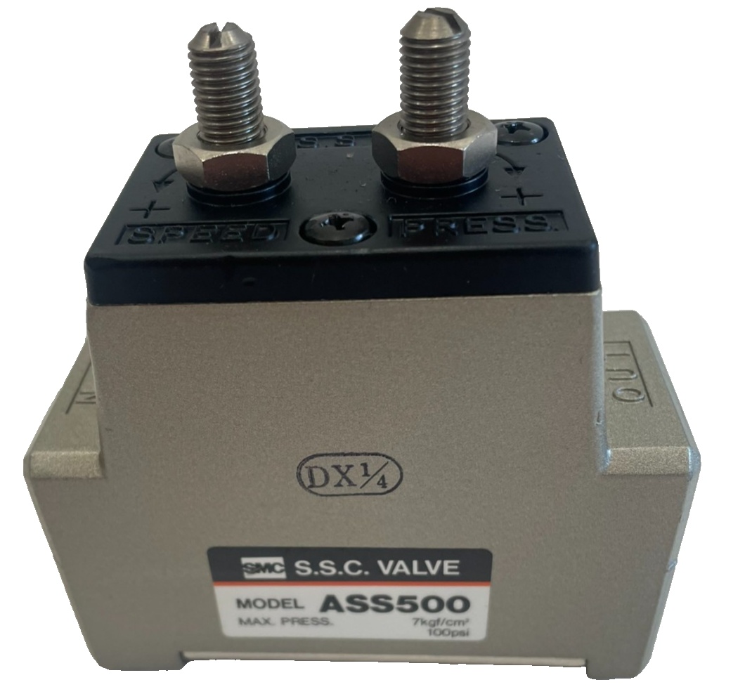 NEW SMC ASS500 SPEED CONTROL S.S.C. VALVE 100PSI ASS500-04 - SB ...