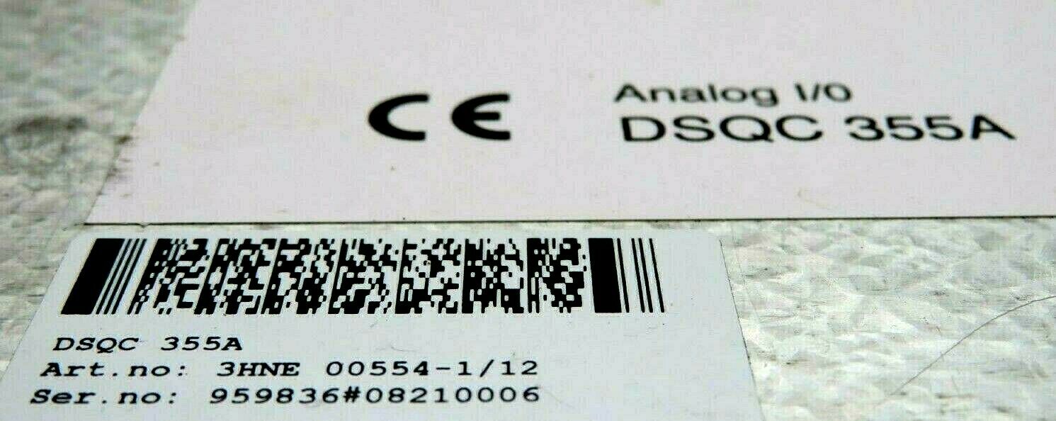 USED ABB DSQC-355A ANALOG I/O 3HNE 00554-1/12 DSQC355A 3HNE00554112 ...