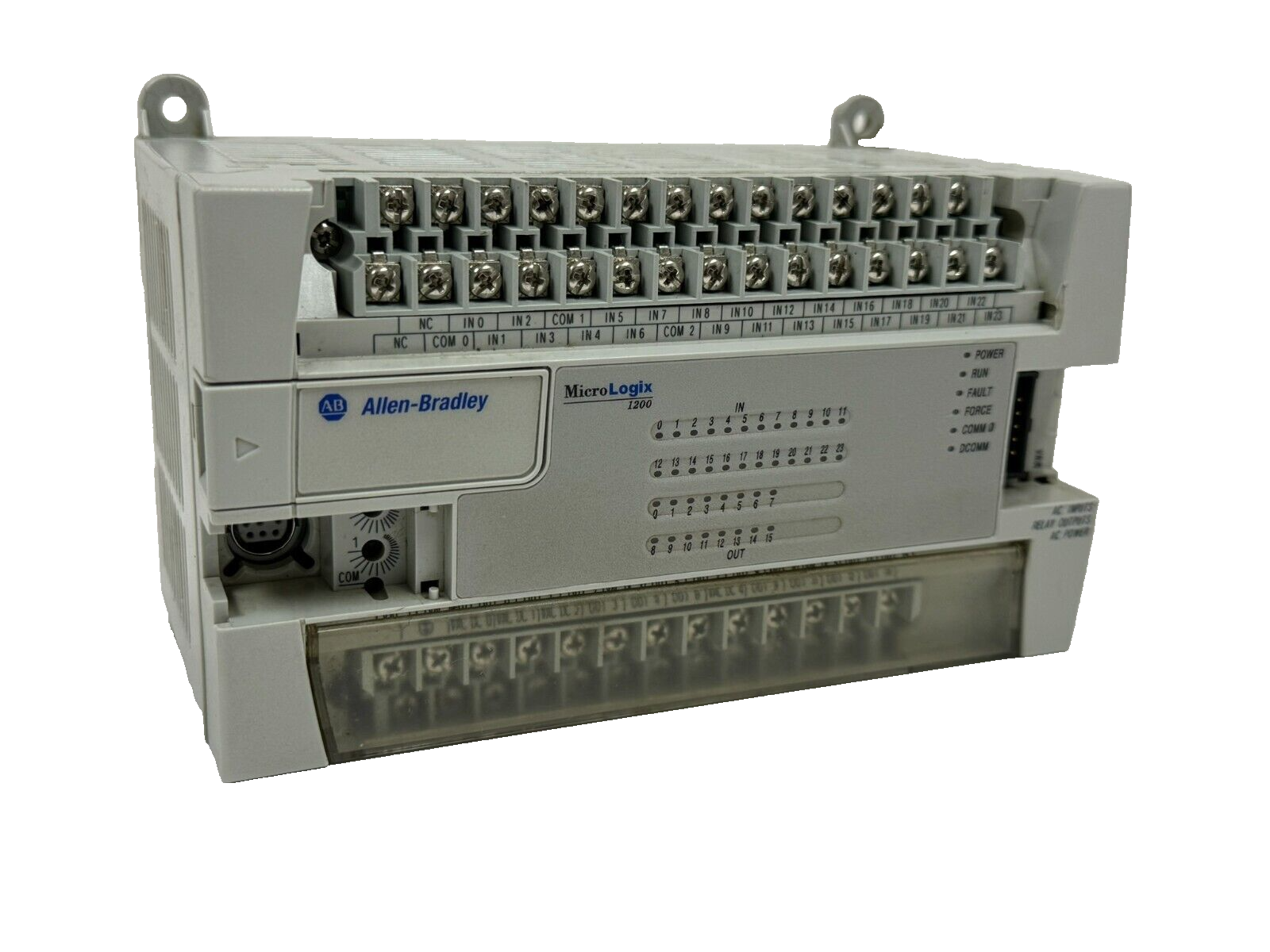 USED ALLEN BRADLEY 1762-L40AWA MICROLOGIX 1200 CONTROLLER SER. C REV. G ...