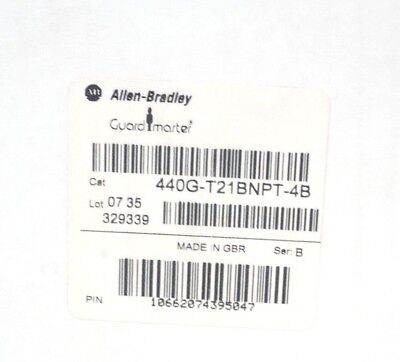 NEW ALLEN BRADLEY 440G-T21BNPT-4B GUARDLOCK SWITCH SER.B 440GT21BNPT4B ...