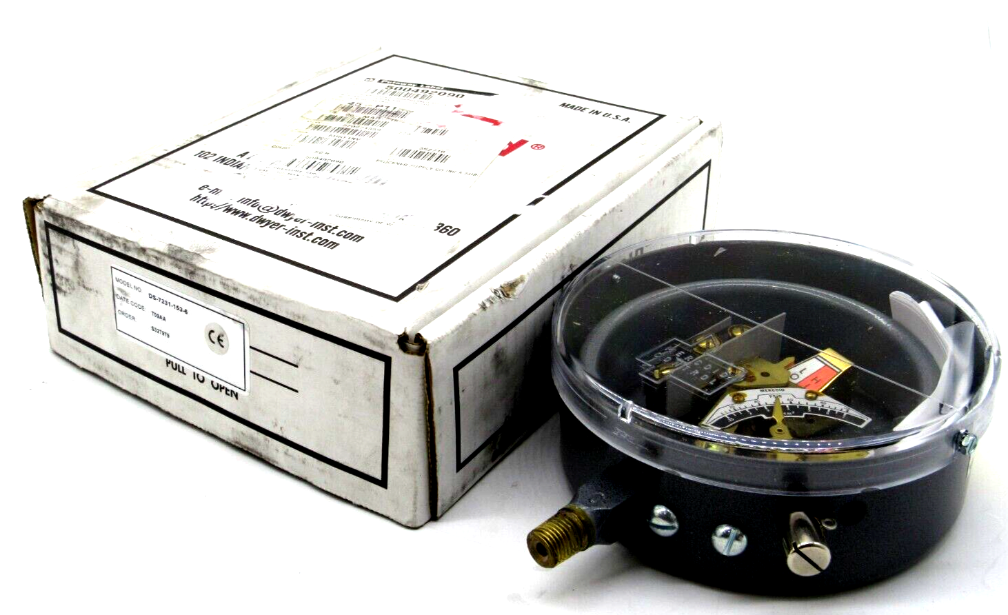 NEW DWYER MERCOID DS-7231-153-6 PRESSURE SWITCH DS72311536 - SB ...