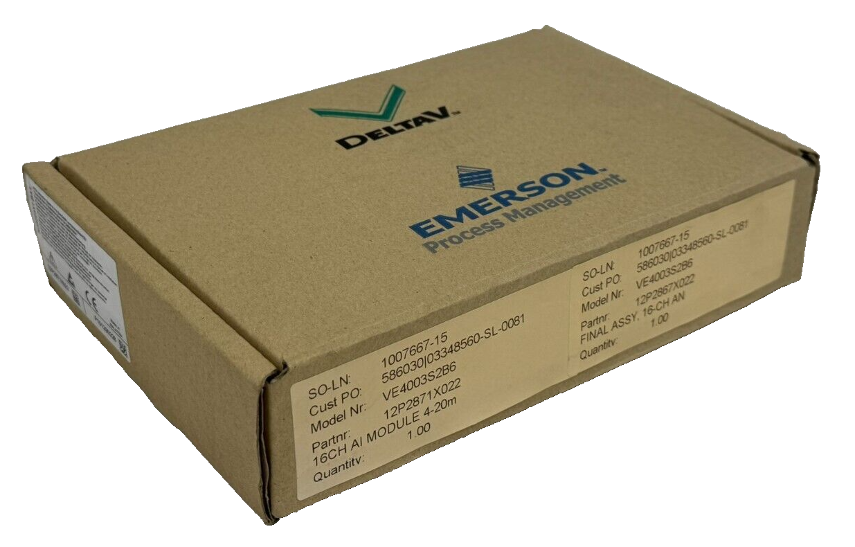 NEW EMERSON KJ3223X1-BA1 ANALOG MODULE 12P2871X022 REV. C - SB ...