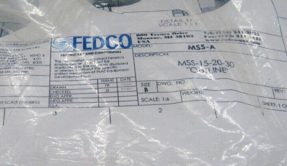 NEW FEDCO MSS-15-20-30-50-70 MECHANICAL SEAL KIT MSS1520305070 - SB ...