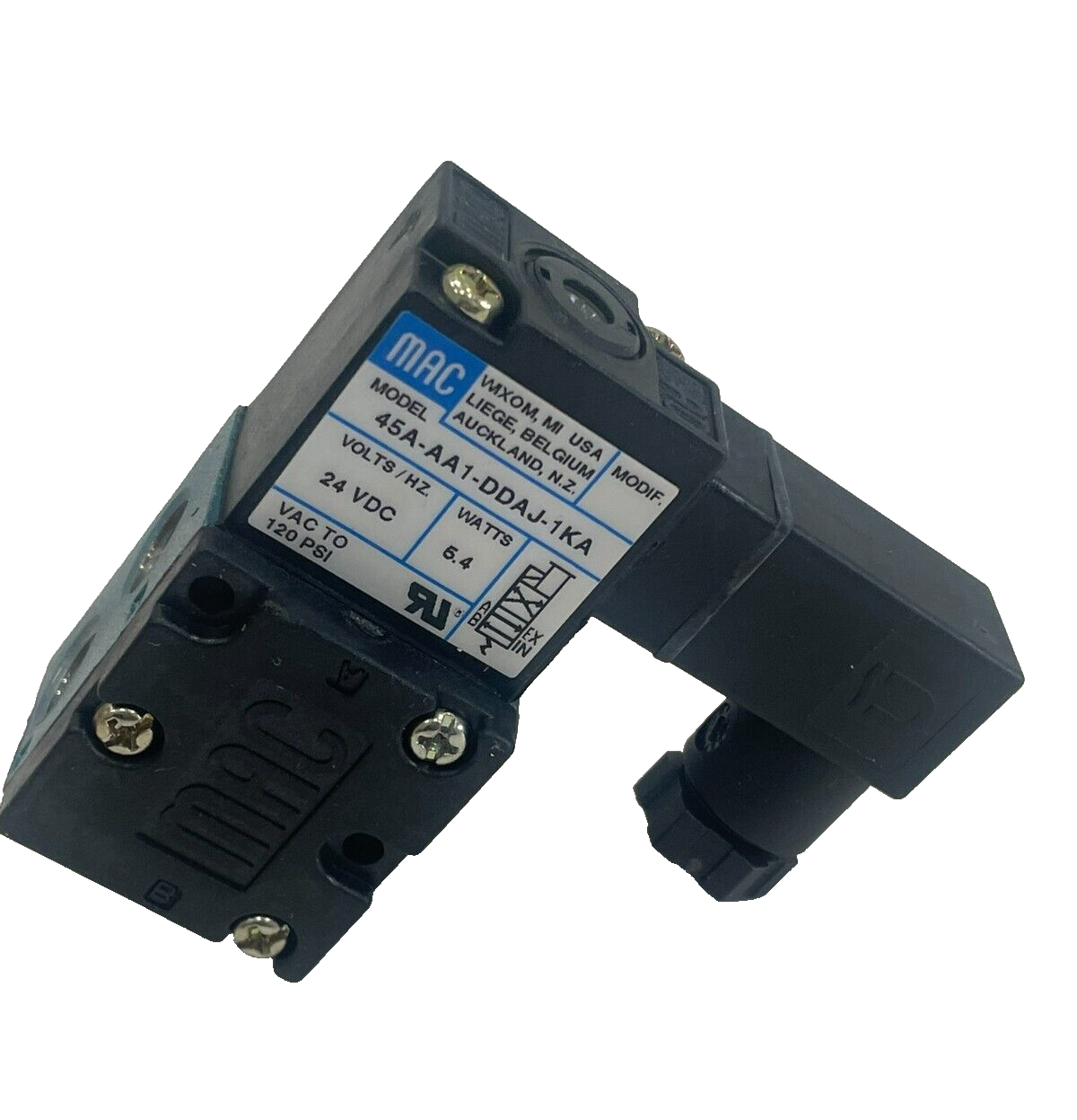 NEW MAC VALVES 45A-AA1-DDAJ-1KA SOLENOID VALVE 45AAA1DDAJ1KA - SB ...