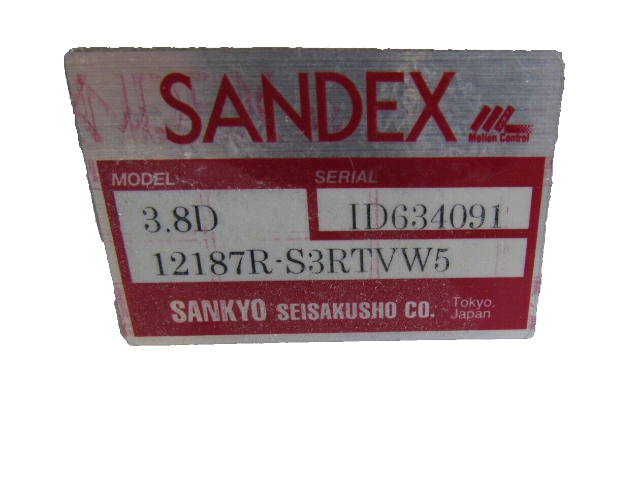 NEW SANDEX 3.8D INDEXING DRIVE 12187R-S3RTVW5 38D - SB Industrial ...