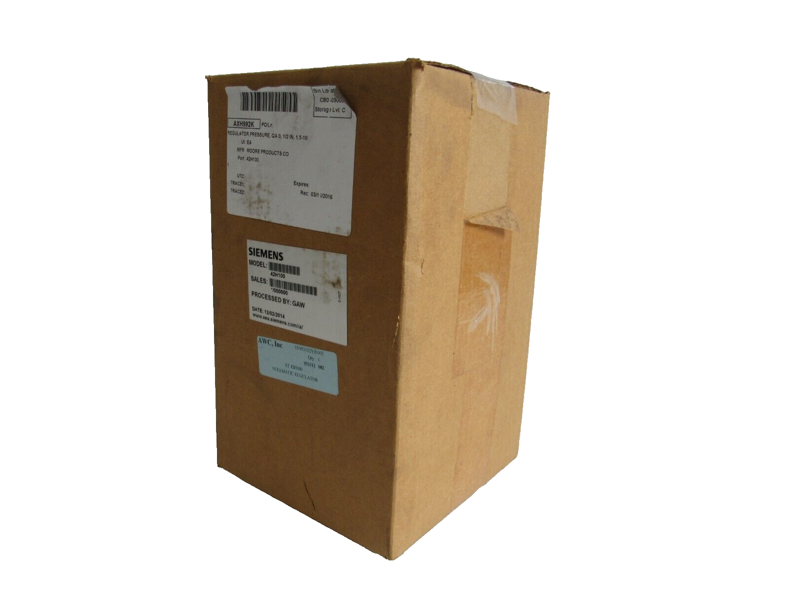 NEW SIEMENS 42H100 PRESSURE REGULATOR - SB Industrial Supply, Inc.