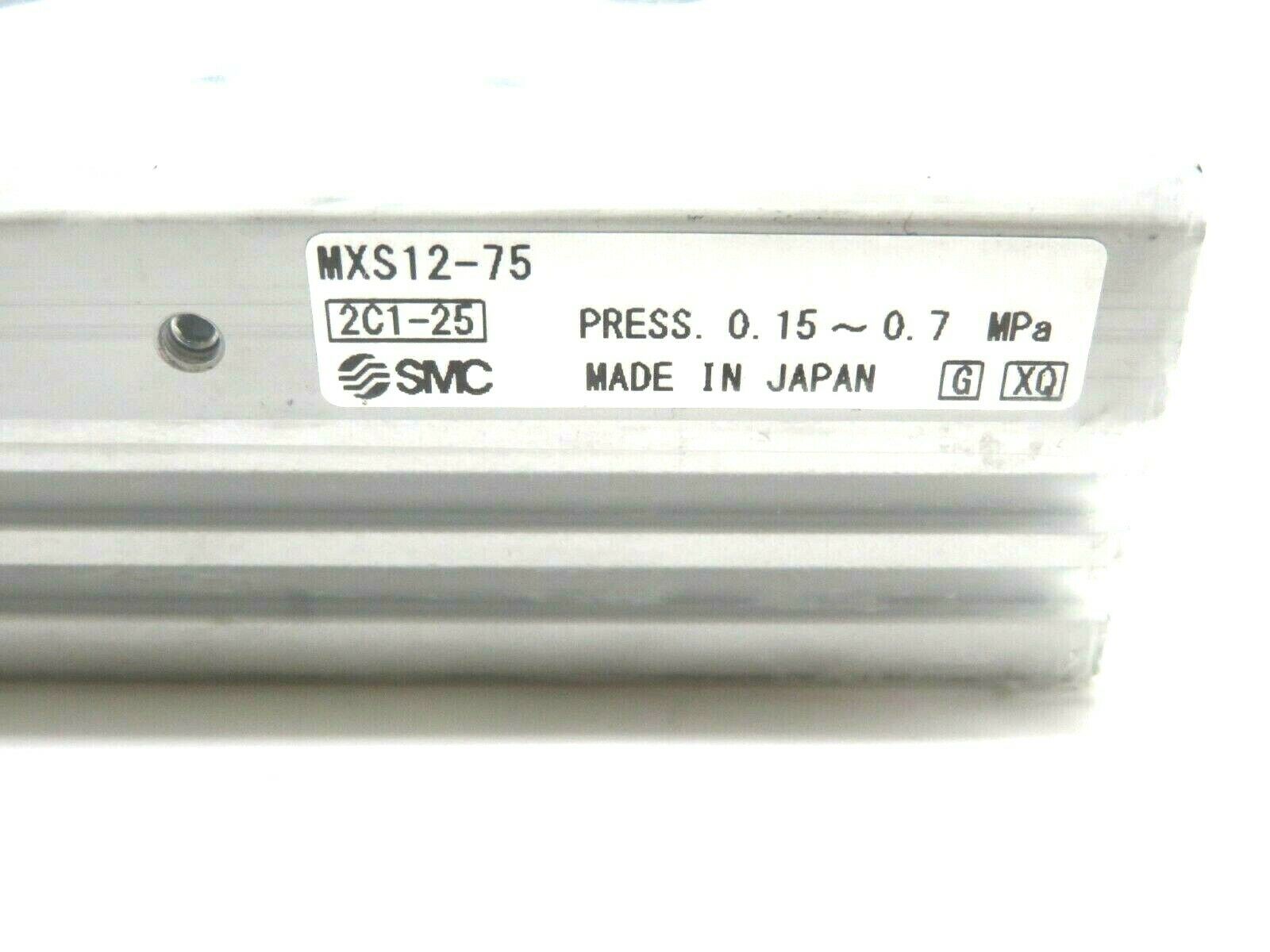 NEW SMC MXS12-75 PNEUMATIC SLIDE CYLINDER MXC05 MXS1275 - SB Industrial ...
