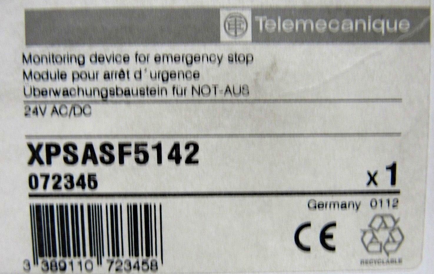 NEW TELEMECANIQUE XPSASF5142 SAFETY RELAY 072345 XPS-ASF - SB ...