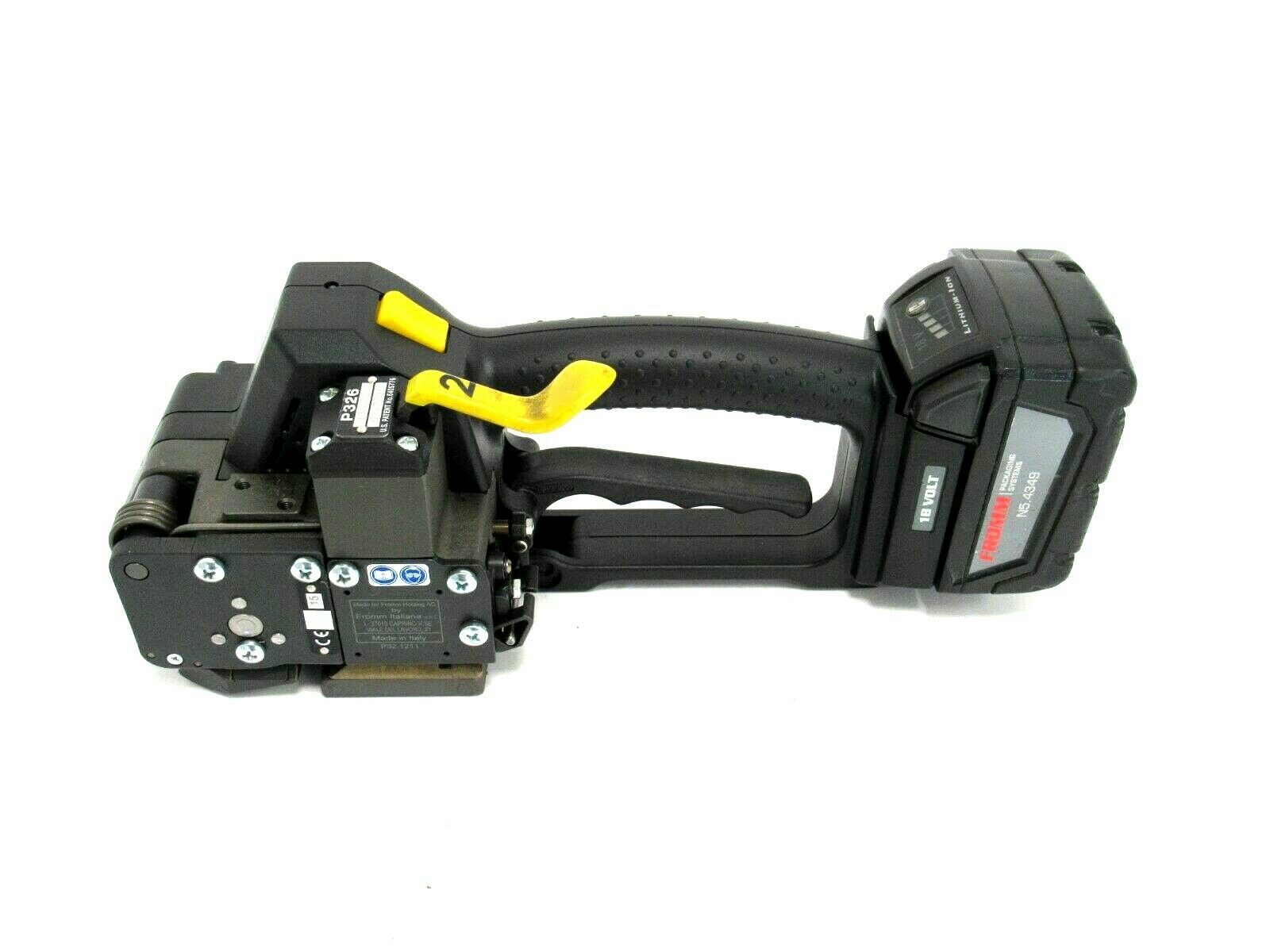 USED FROMM P326 PLASTIC BANDER STRAPPING TOOL 18V 1/2" .016-.025 ...