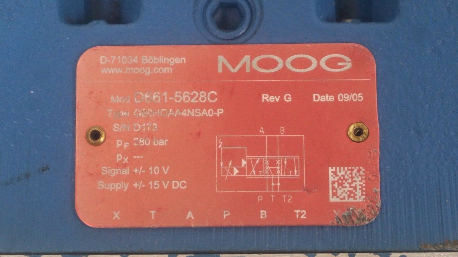 MOOG D661-5628C SERVO VALVE G60HOAA4NSA0-P REPAIRED - SB Industrial Supply, Inc.