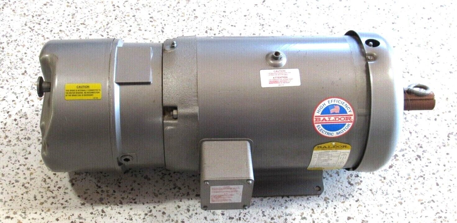 NEW BALDOR BM3714T BRAKE MOTOR 10HP 208-230/415V 213T 1-3/8" DIA ...