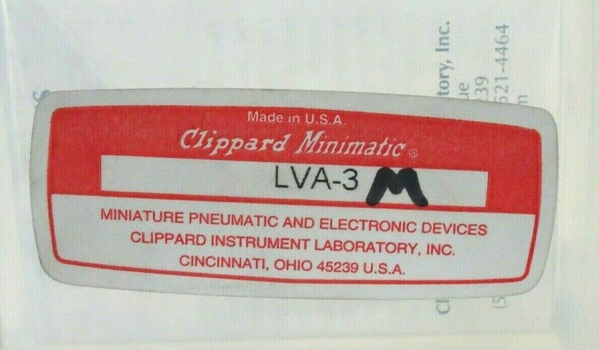 NEW CLIPPARD LVA-3 M LIMIT VALVE LVA-3 LVA3M - SB Industrial Supply, Inc.