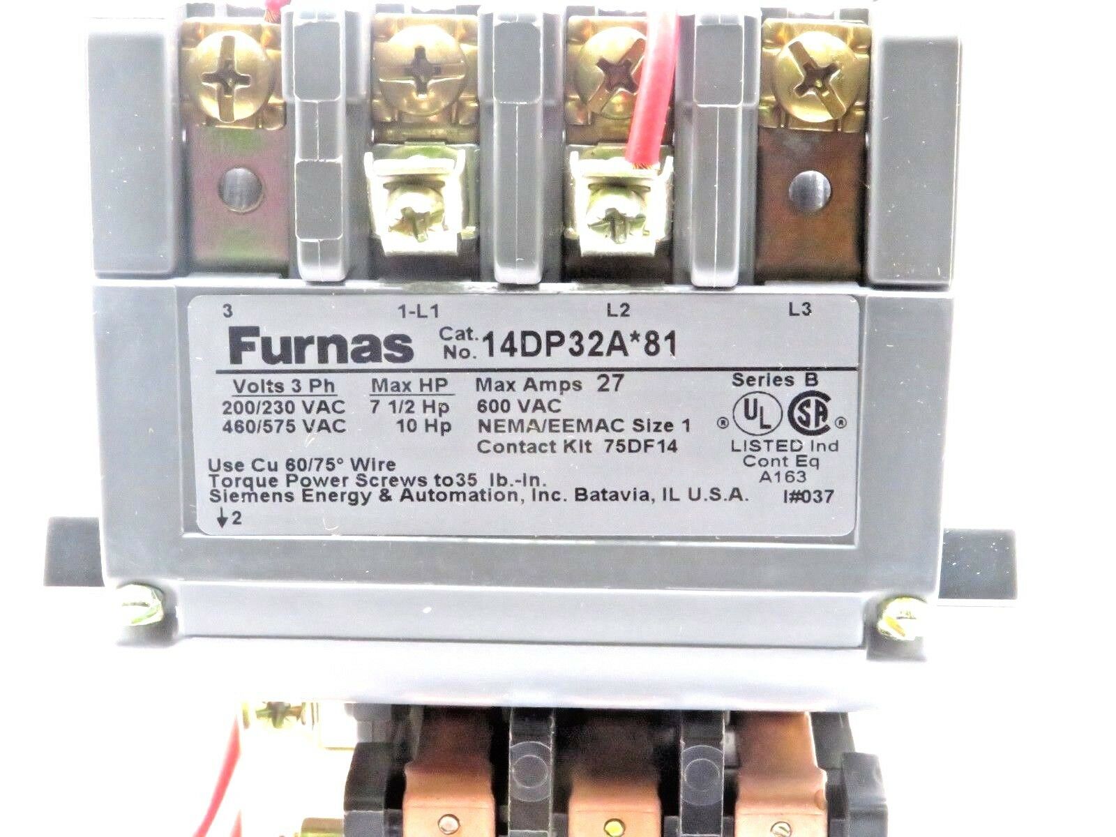 NEW FURNAS 14DP32AA81 STARTER 3 PHASE 120/240V 110-120/220-240V - SB ...