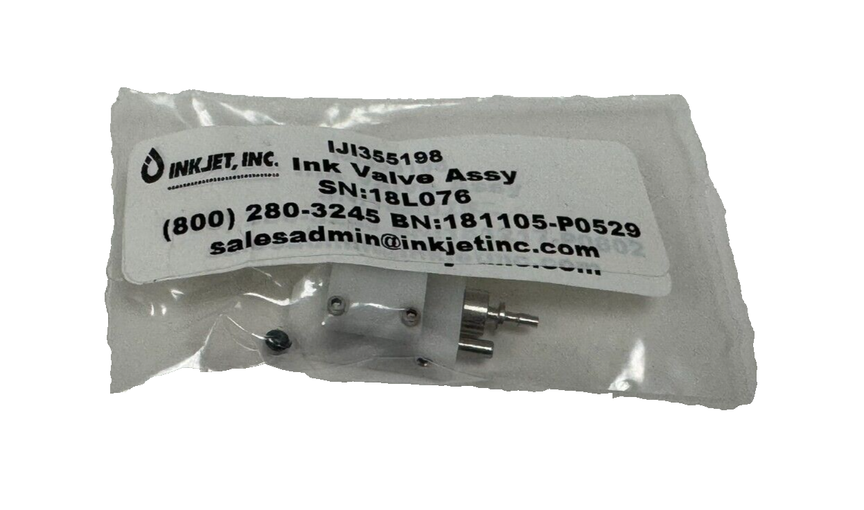NEW INKJET / VIDEOJET SP355198 INK VALVE IJI355198 - SB Industrial ...
