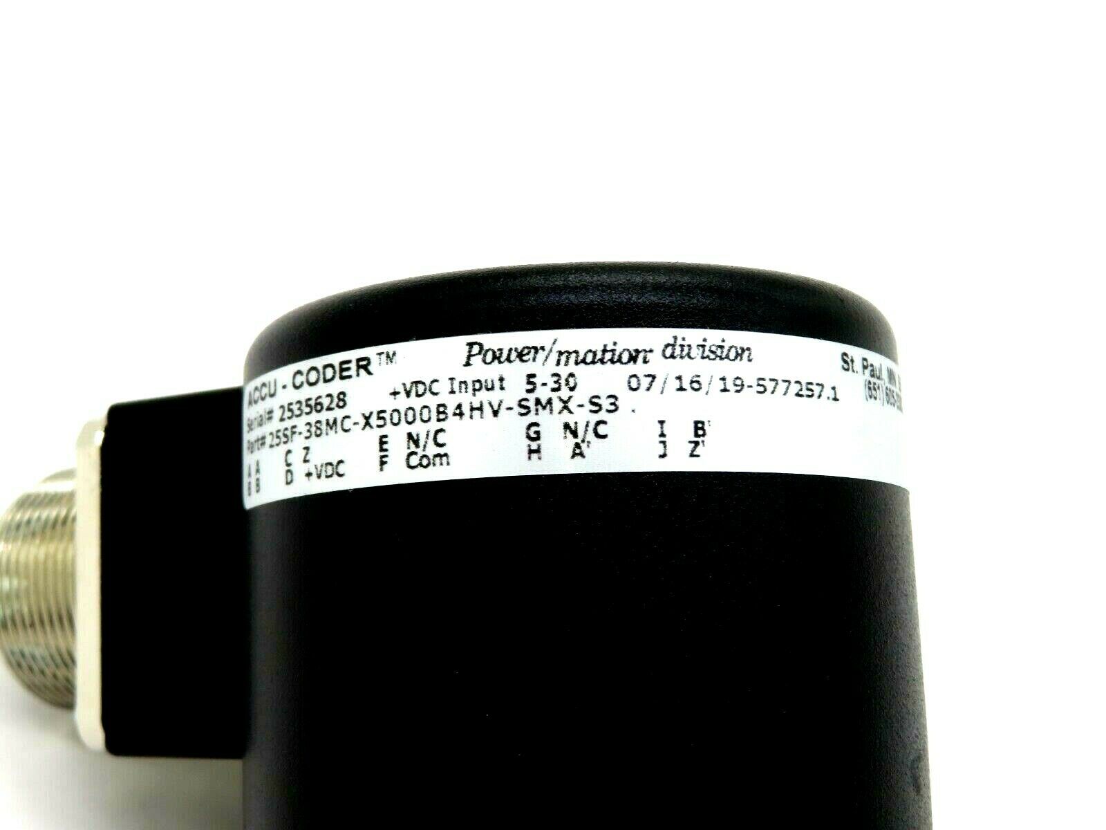 NEW POWER MOTION DIV 25SF-38MC-X5000B4HV-SMX-S3 ENCODER 25SF - SB ...