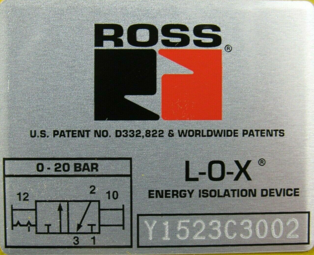 NEW ROSS Y1523C3002 LOX VALVE - SB Industrial Supply, Inc.