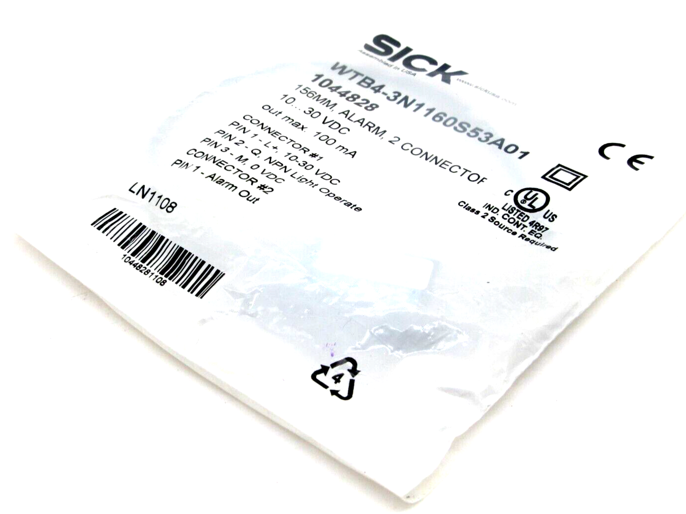 NEW SICK 1044828 PROXIMITY SWITCH WTB4-3N1160S53A01 - SB Industrial ...
