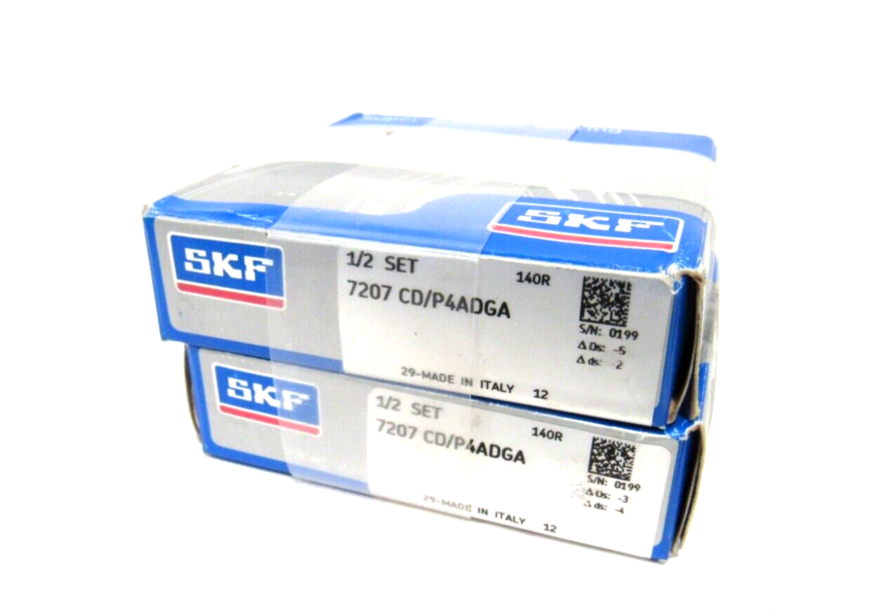 NEW SKF 7207-CD/P4ADGA BALL BEARING SET 7207CDP4ADGA - SB Industrial ...