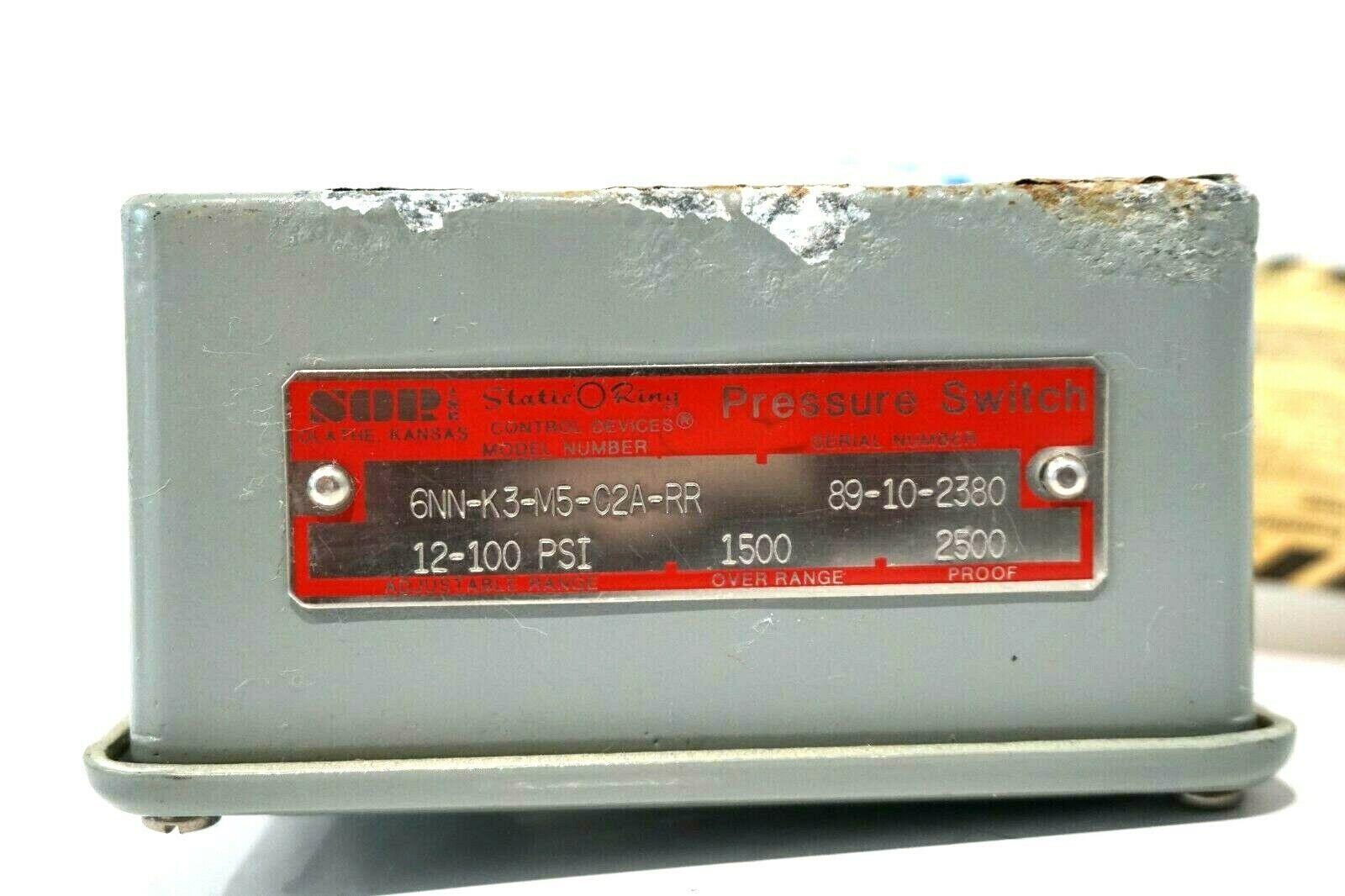 NEW STATIC-O-RING 6NN-K3-M5-C2A-RR PRESSURE SWITCH 6NNK3M5C2ARR - SB ...