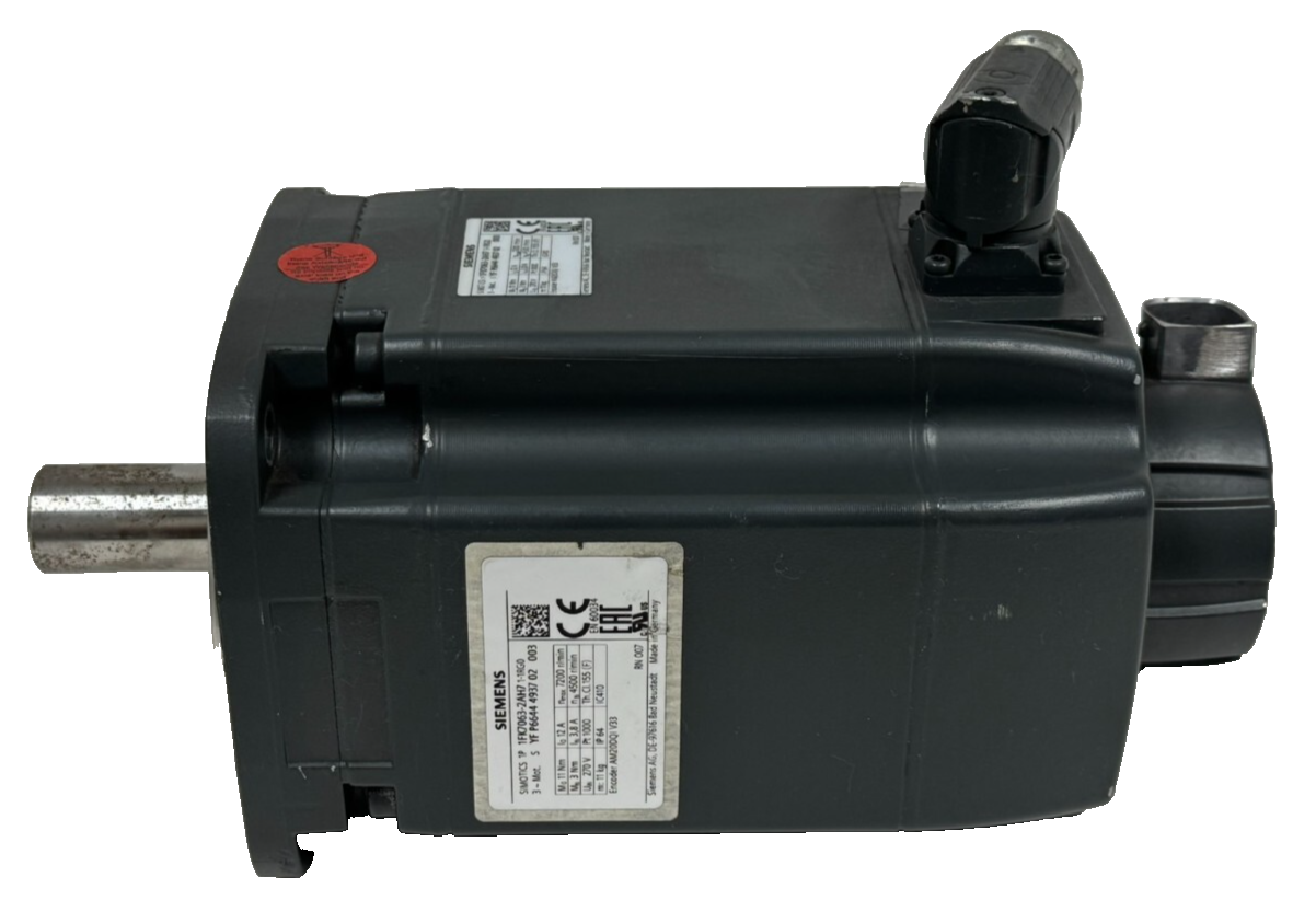 USED SIEMENS 1FK7063-2AH71-1RG0 SIMOTICS SERVO MOTOR AM20DQI V33 - SB ...