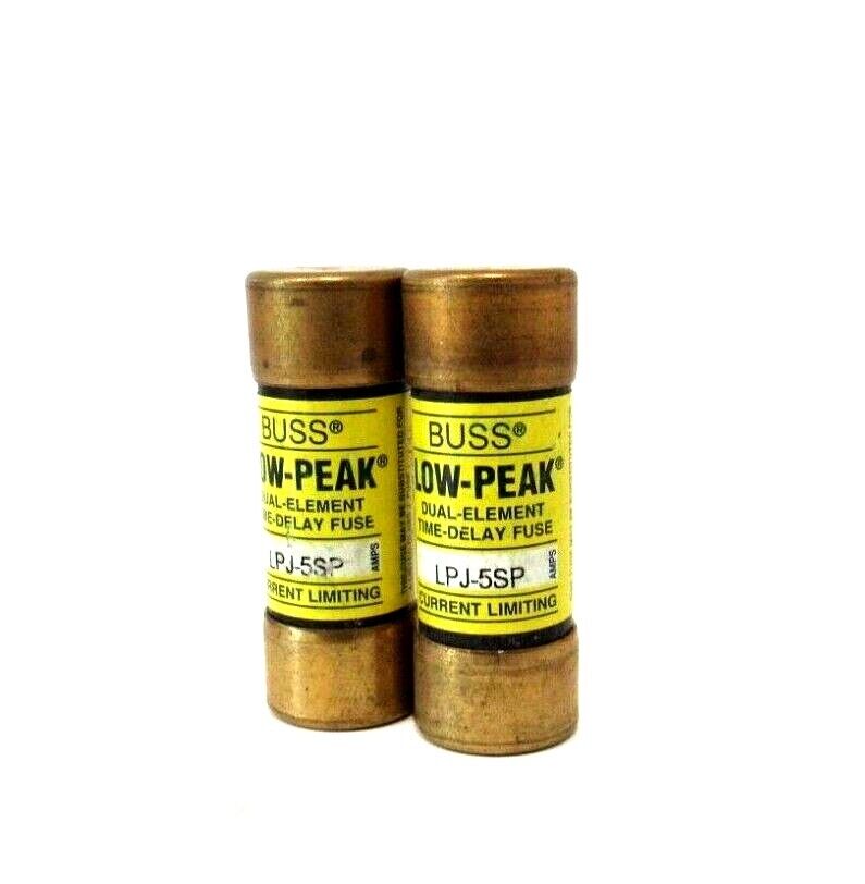 LOT OF 2 NEW BUSSMANN LPJ-5SP FUSES LPJ5SP - SB Industrial Supply, Inc.