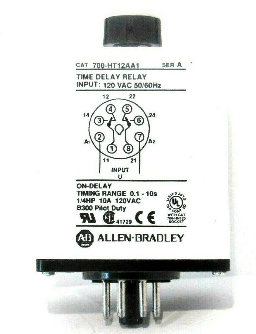 NEW ALLEN BRADLEY 700-HT12AA1 TIME DELAY RELAY SER.A 700HT12AA1 - SB ...