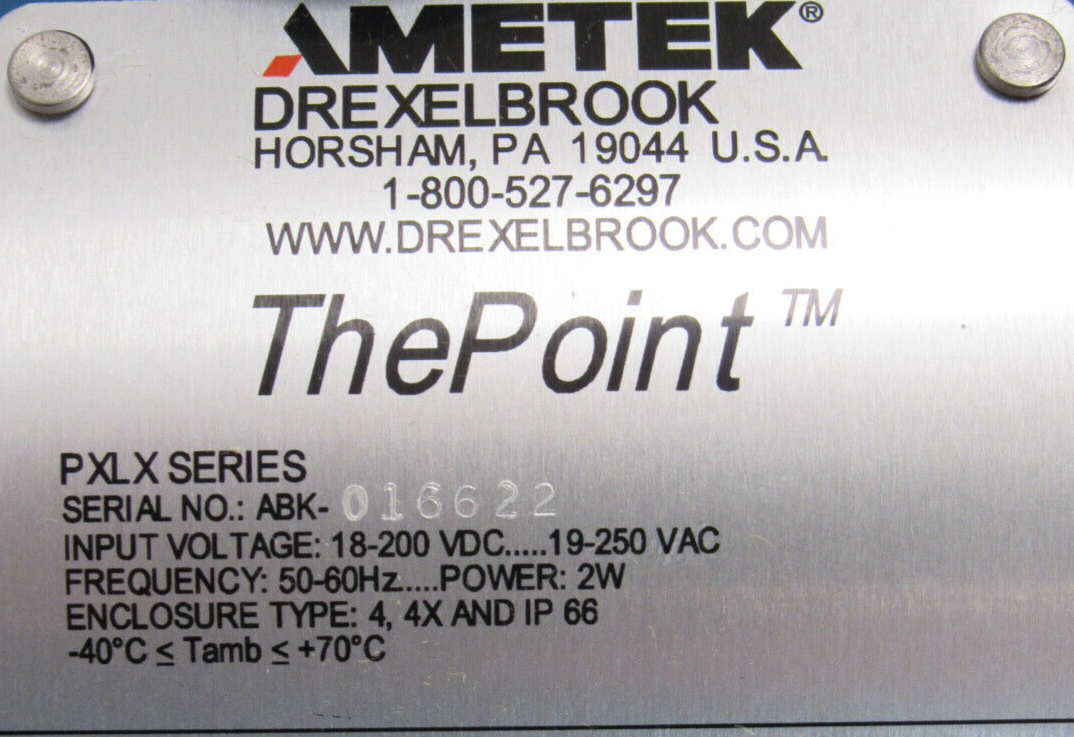 NEW AMETEK PXLX LEVEL SWITCH PGL111NNNN - SB Industrial Supply, Inc.