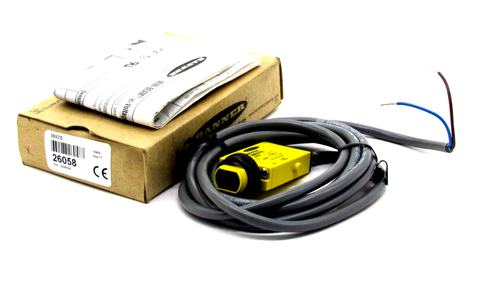 NEW BANNER ENGINEERING SMA31E PHOTOELECTRIC SENSOR 26058 - SB ...