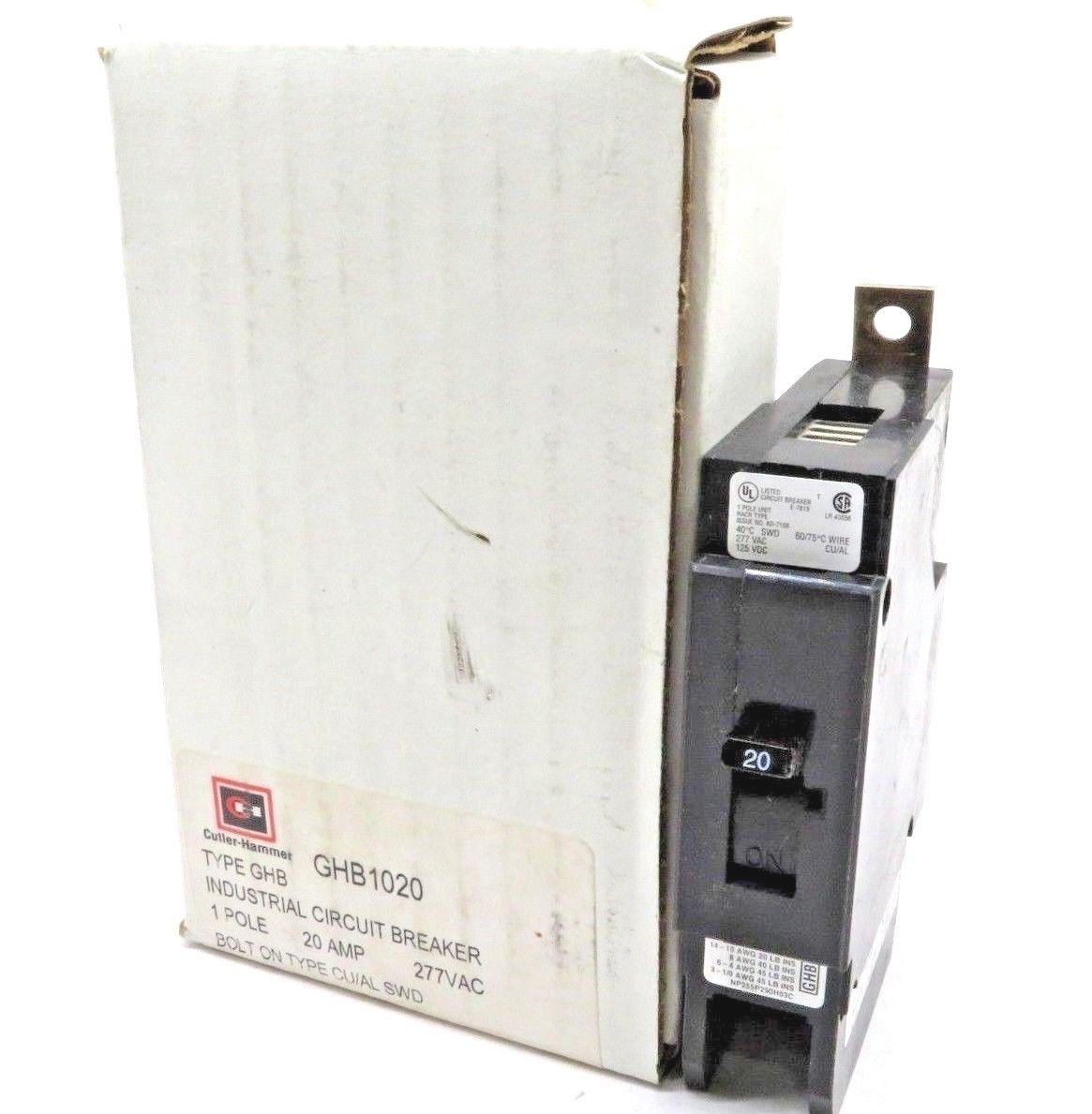 NEW CUTLER HAMMER GHB1020 CIRCUIT BREAKER TYPE GHB - SB Industrial ...