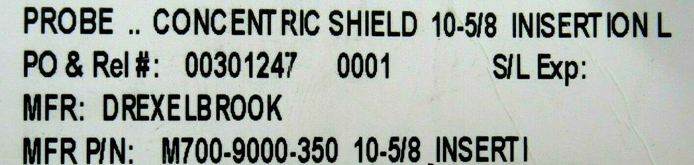 NEW DREXELBROOK M700-9000-350 PROBE 90-350 10-5/8" M7009000350 - SB ...